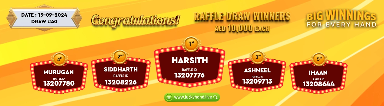 Lucky Hand | Lucky Hand Friday's Millionaire | Weekly Live Draws | Big ...